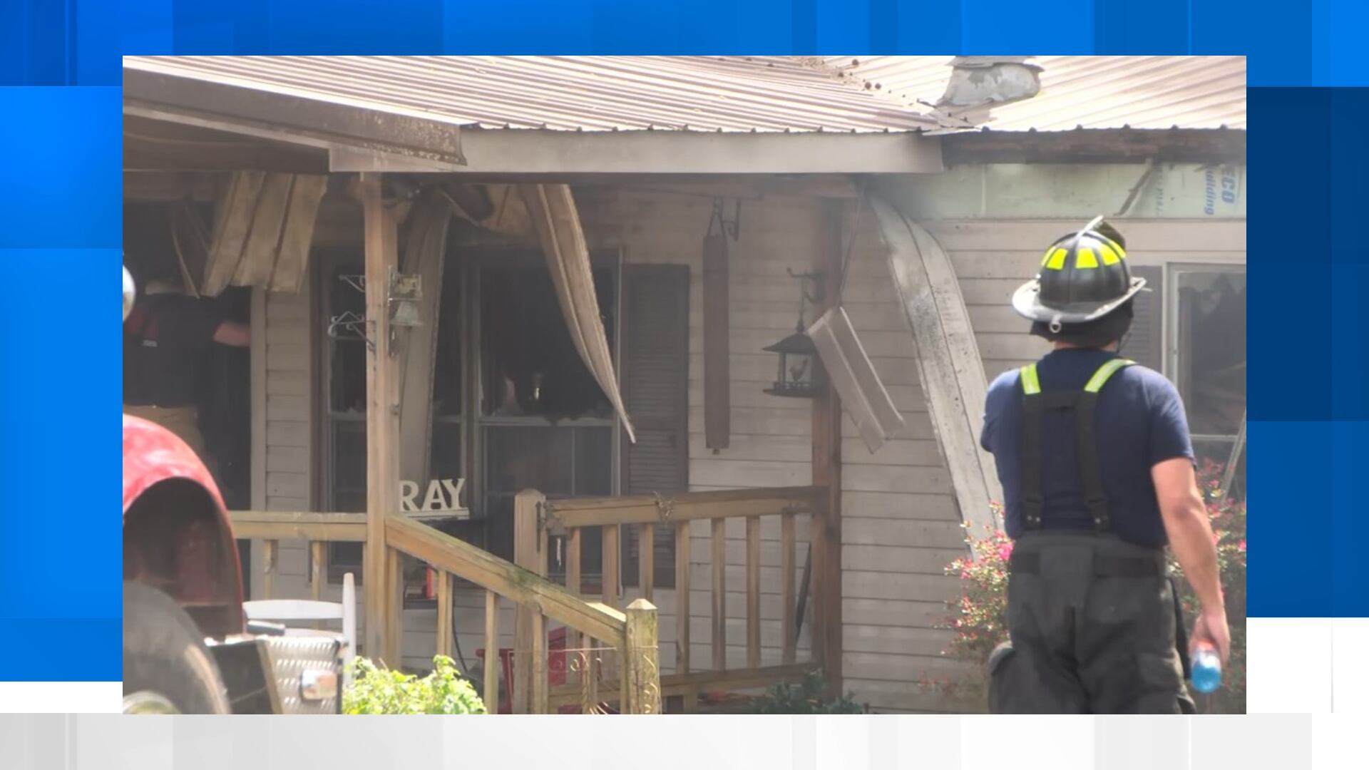 Fire from burning leaves spreads to home in Trinity