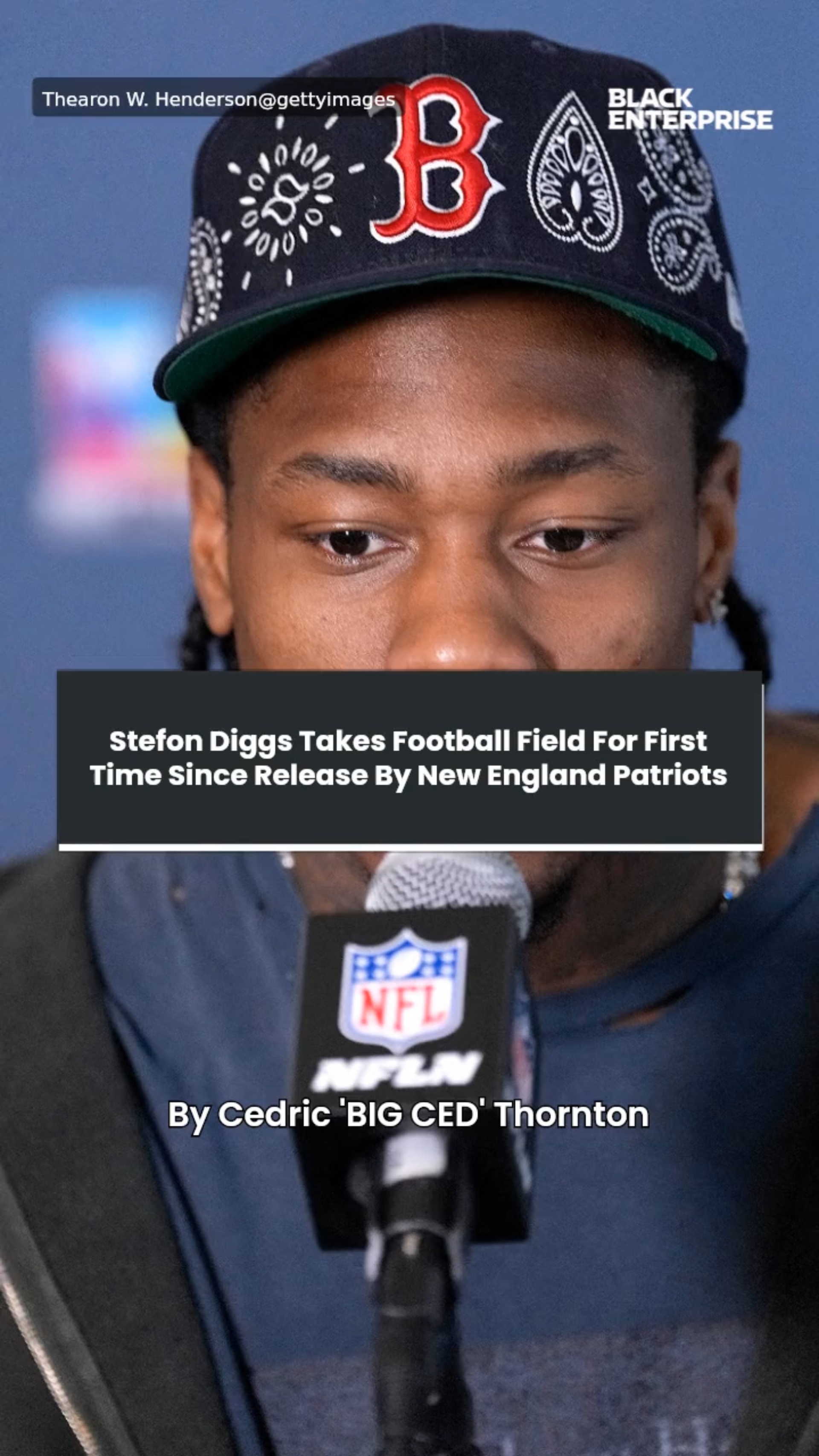 Stefon Diggs takes football field for first time since release by New ...