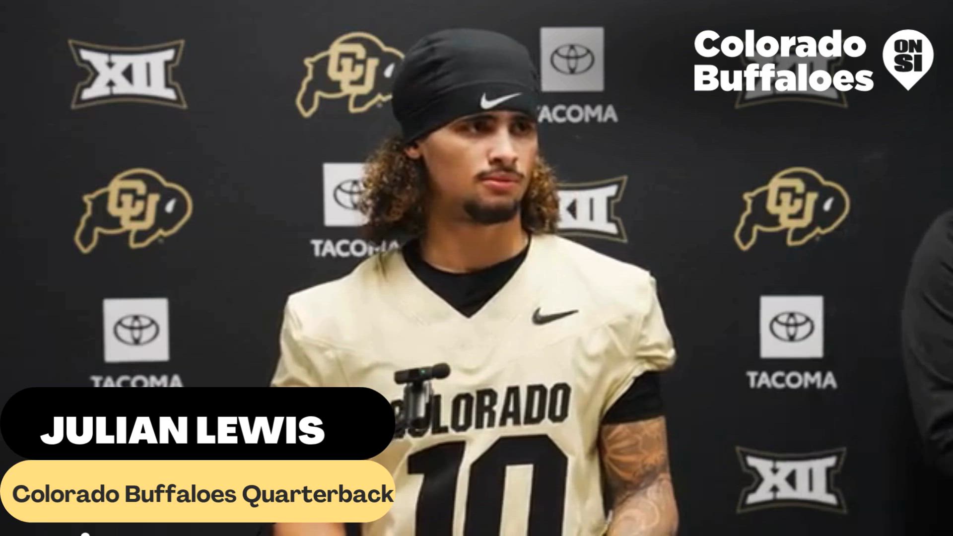 Colorado Buffaloes discuss what quarterback Julian Lewis's focus was ...