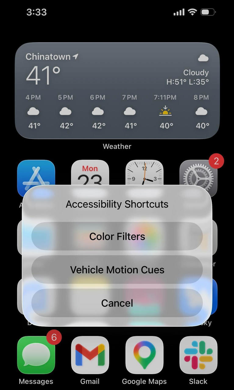I use this iOS trick to avoid motion sickness, but it can do so much more