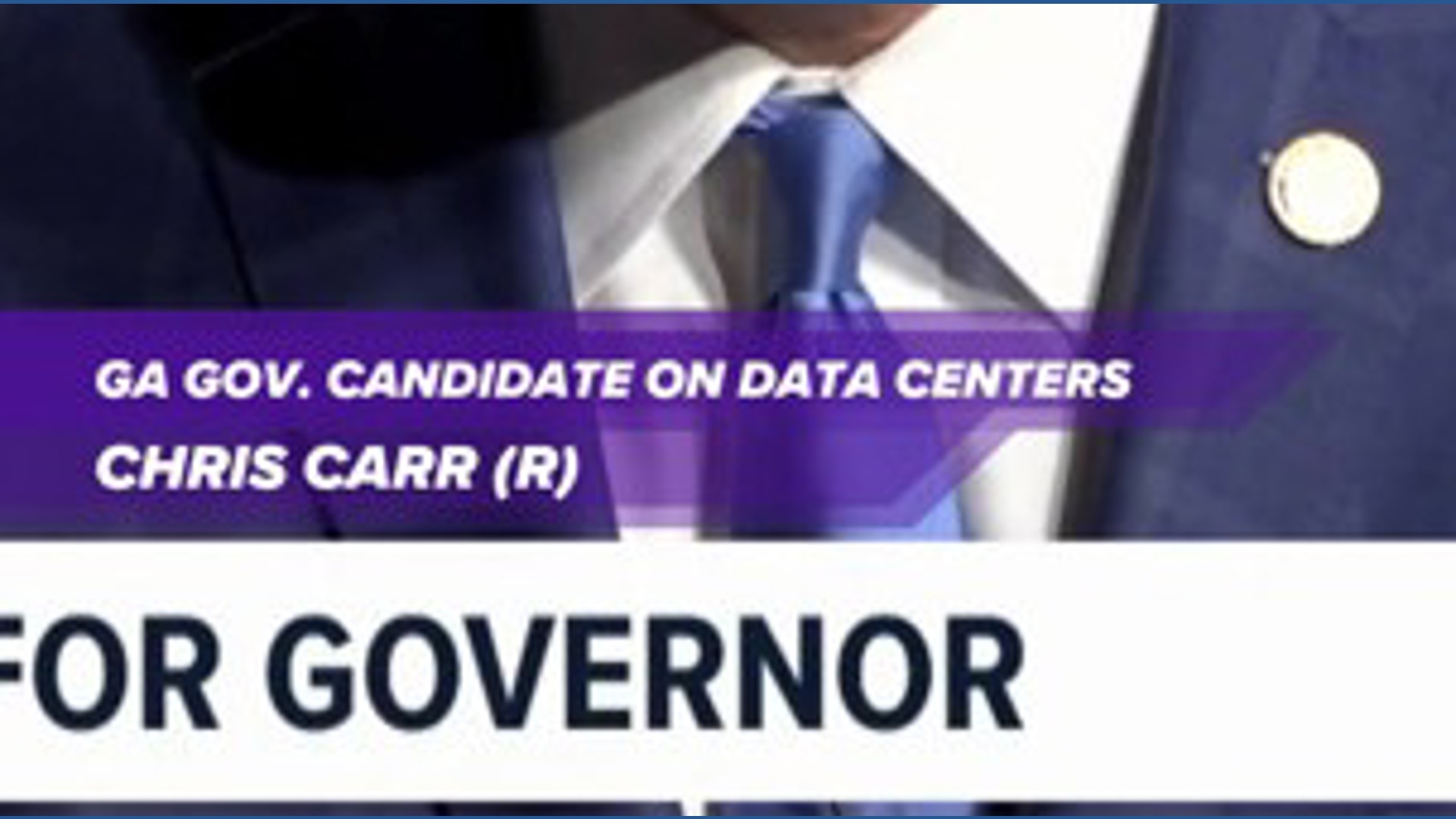 Georgia Governor Chris Carr candidate weighs in on data centers