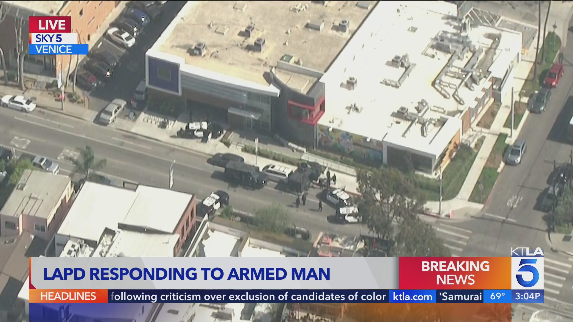LAPD responds to report on man with a gun in Venice