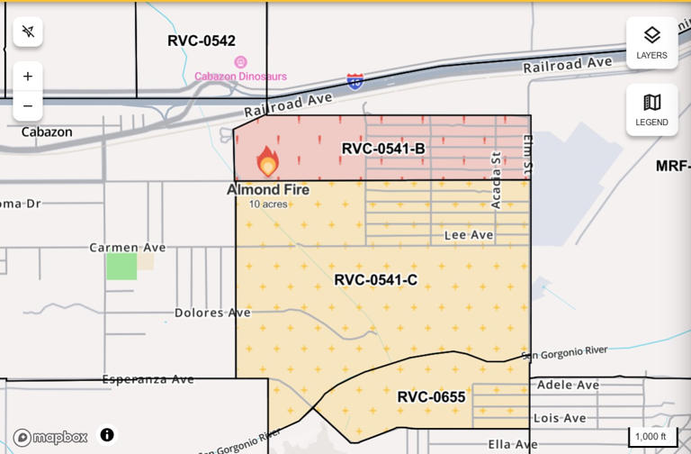 Almond fire: Cabazon vegetation fire prompts evacuation orders; check ...