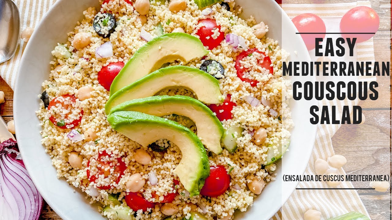 Mediterranean couscous salad | Easy & irresistible recipe