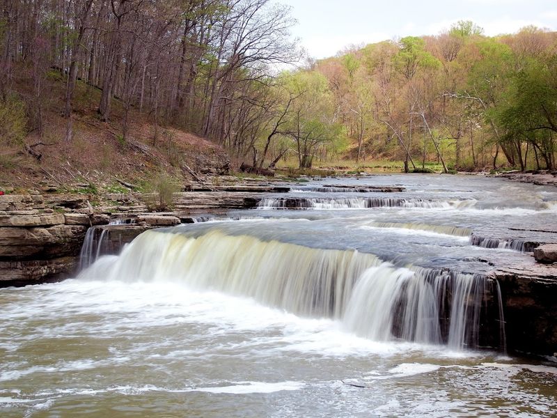 This easy Indiana nature trail connects two massive waterfalls via a ...