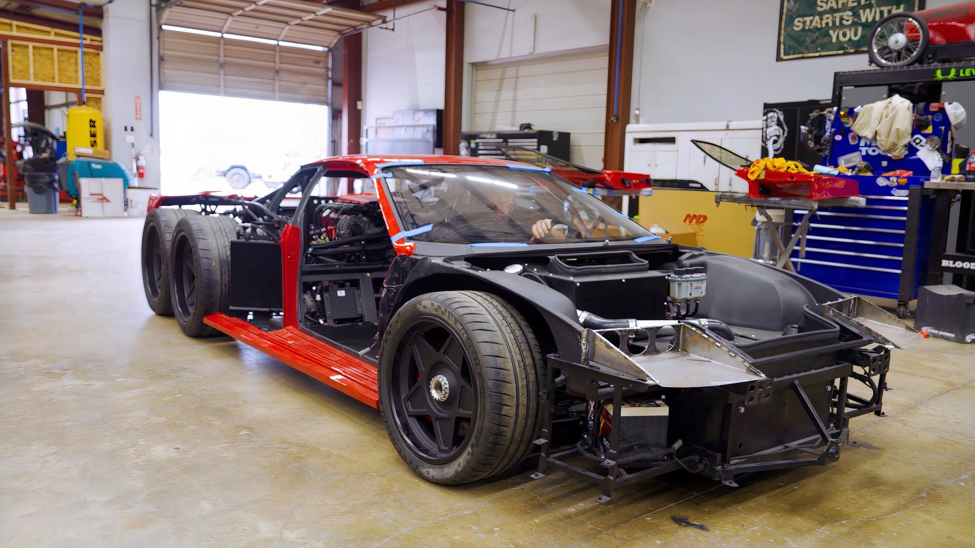 Gas Monkey brings a six-wheel Ferrari to life at last