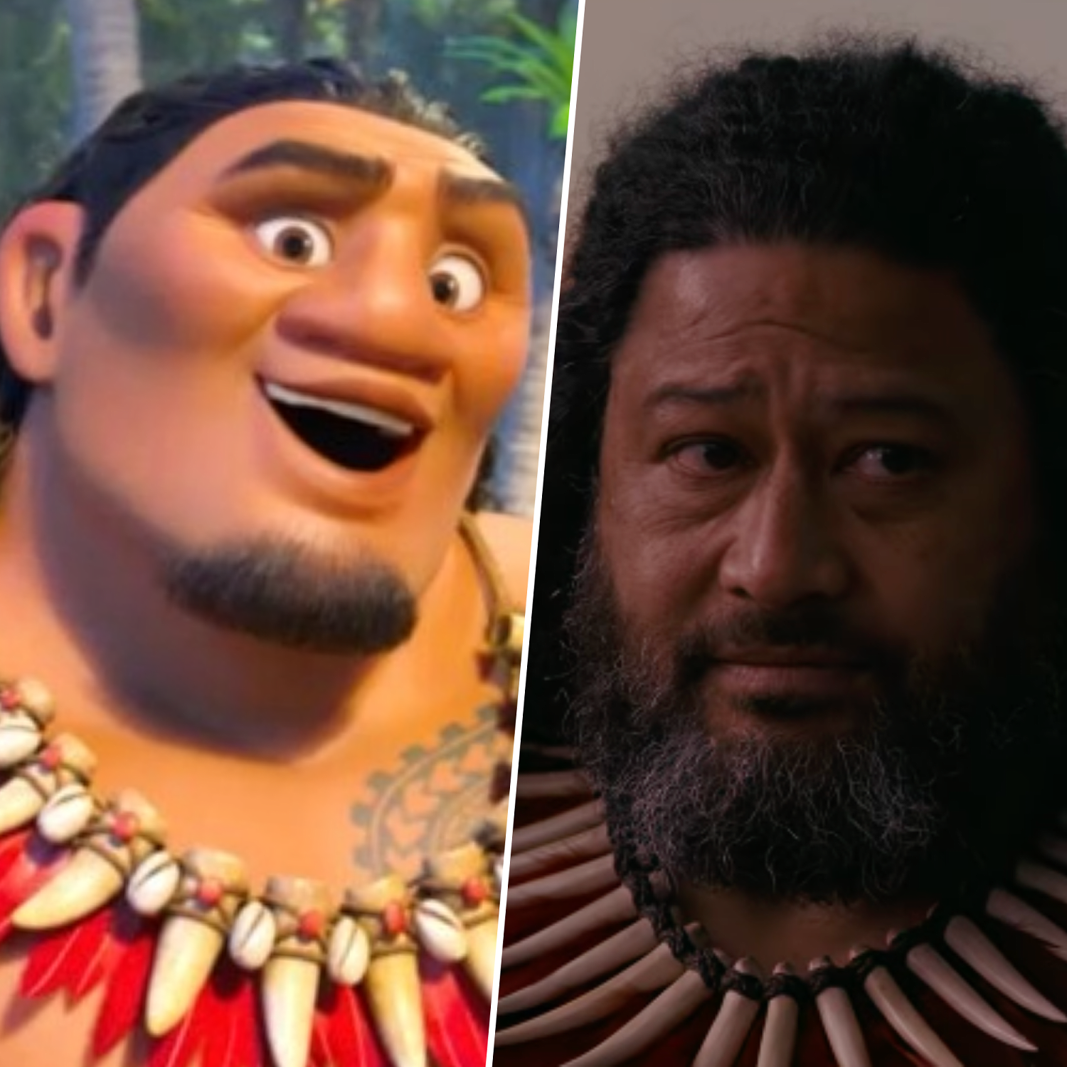 See the 'Moana' live-action actors side-by-side with the animated stars