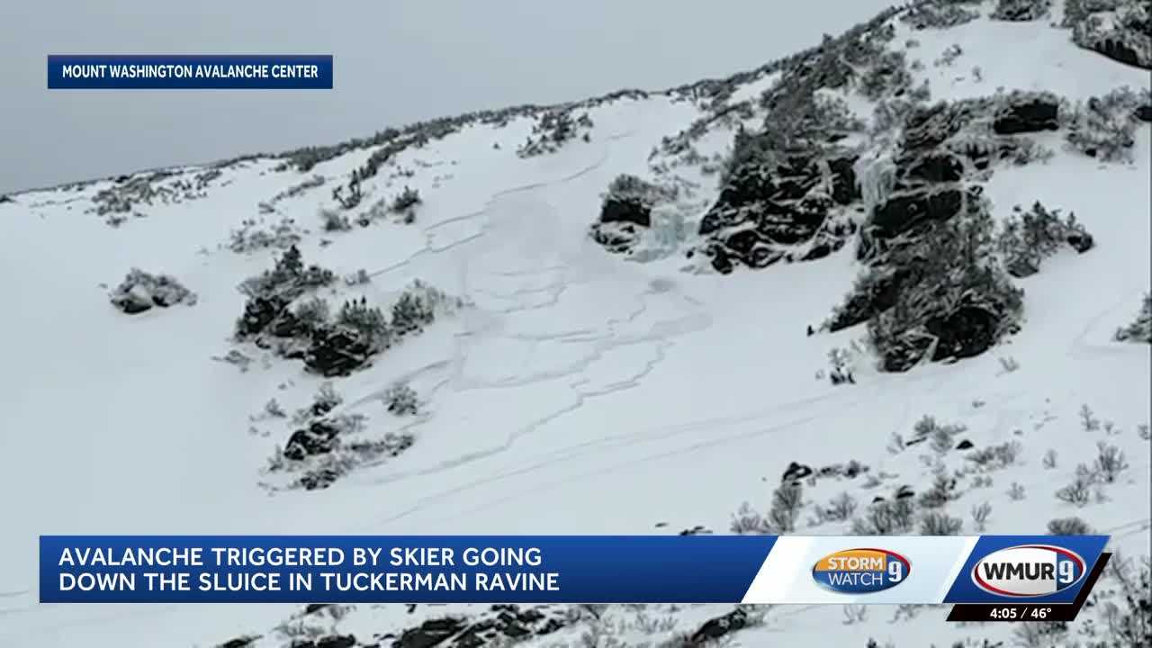 Avalanche danger rises in NH; skier-triggered slide caught on camera