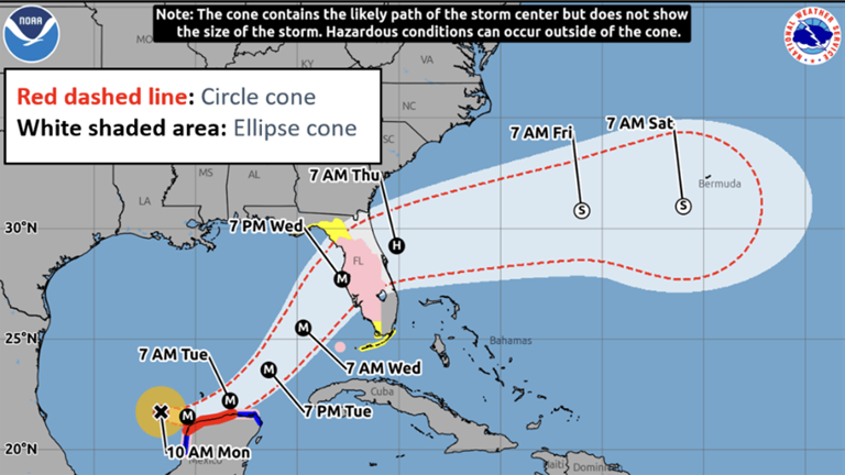 National Hurricane Center to test a higher confidence forecast cone ...