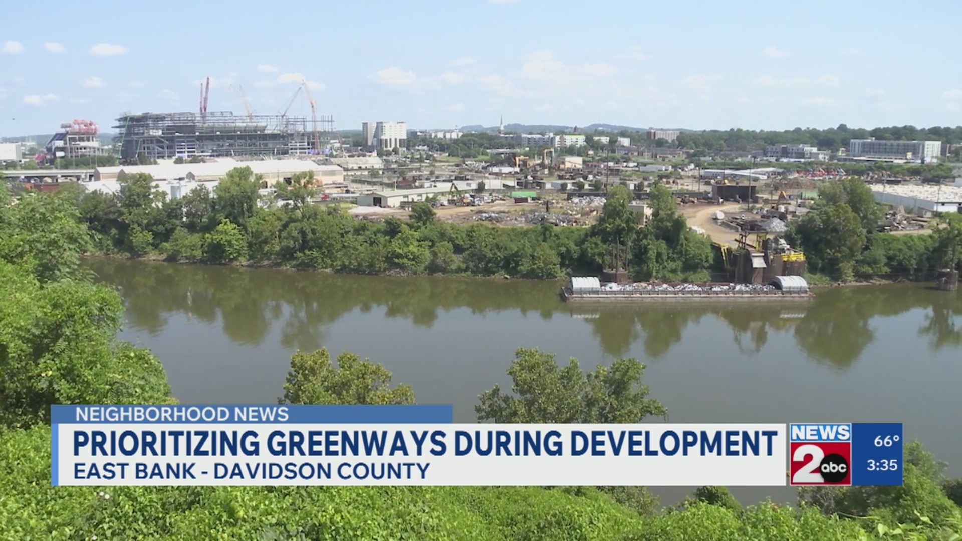 Prioritizing greenways during East Bank development