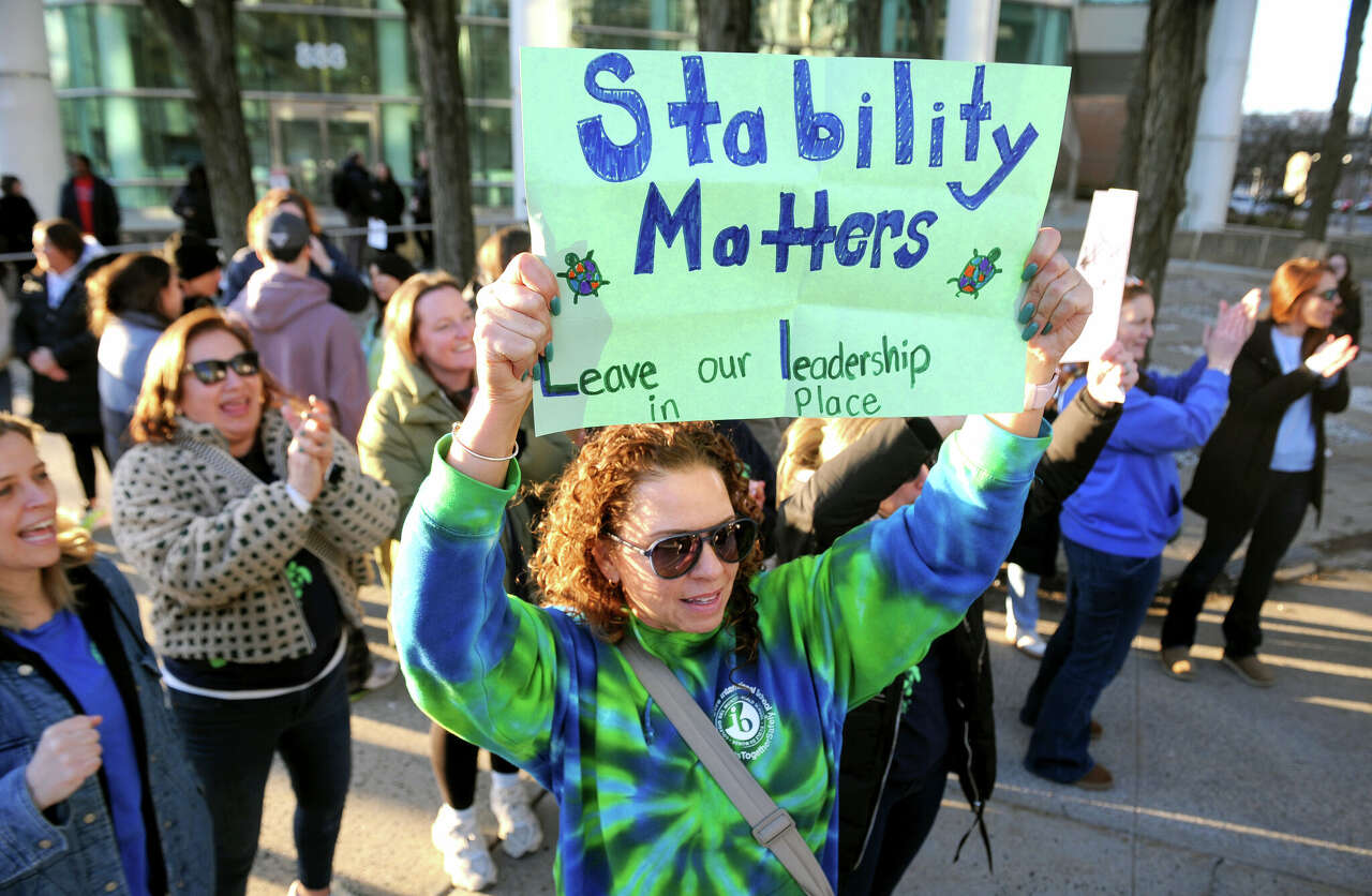 'Let him stay': Students at Stamford's Westhill High School walk out ...