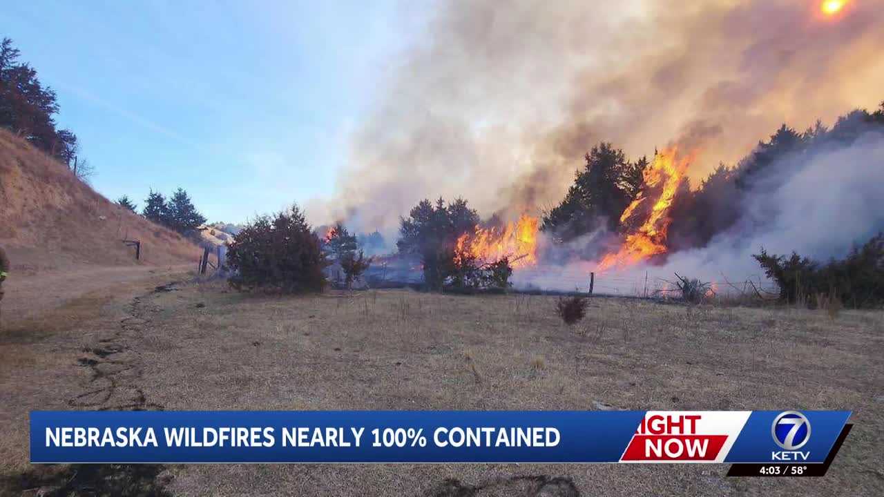 Crews monitoring hot spots for Nebraska wildfires