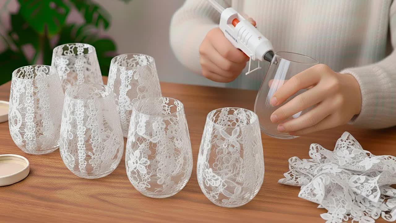Beautiful genius ideas using lace and glass jars! DIY home decor from ...