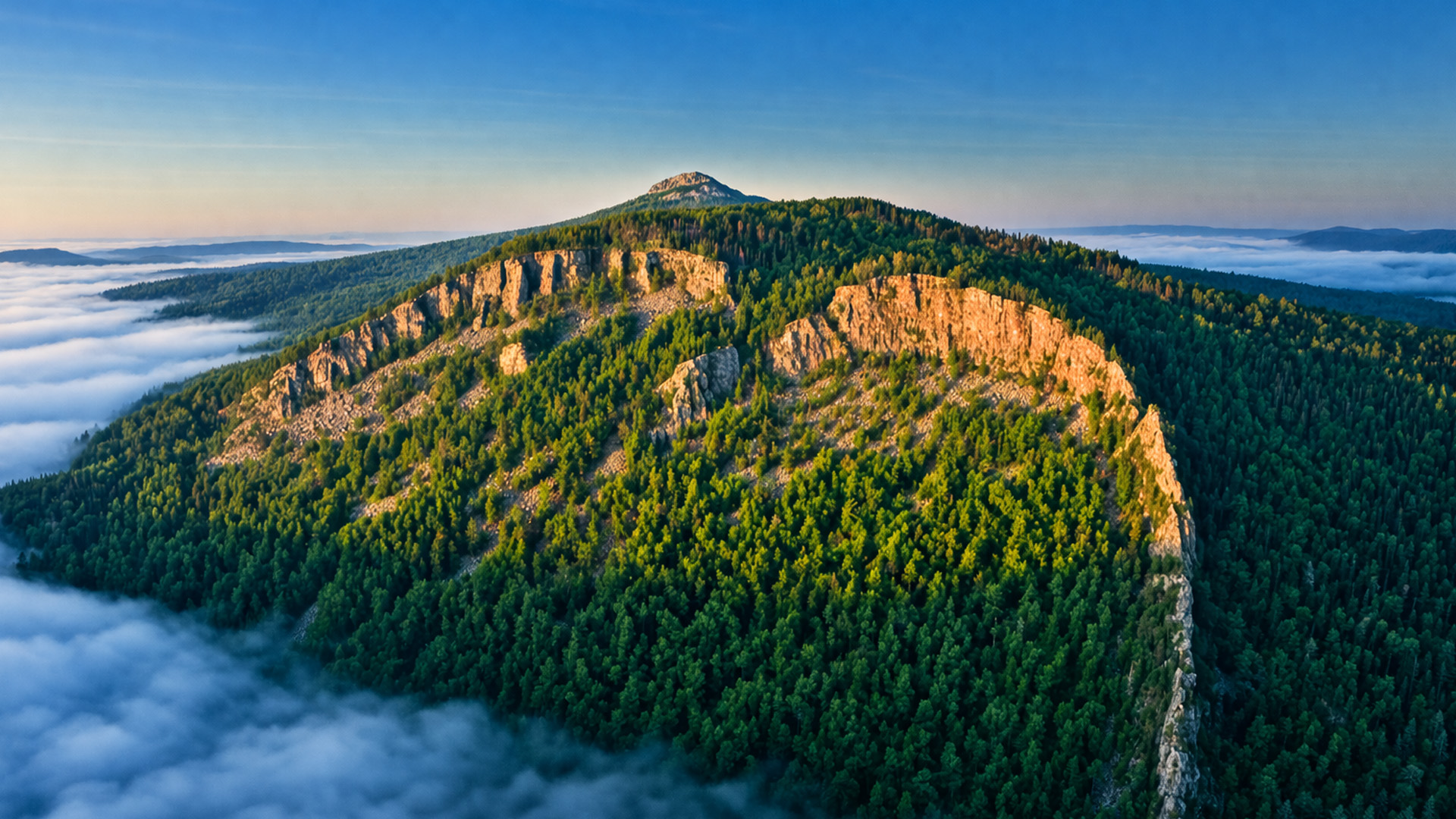 The ridge line of one of the world’s oldest mountain ranges