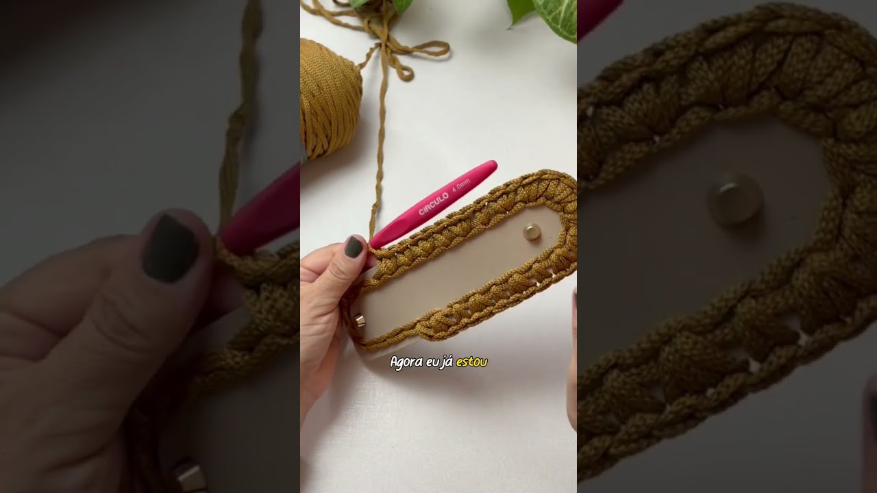 Bolsa de crochê feita com fio de poliéster: tutorial da Bolsa Bianca