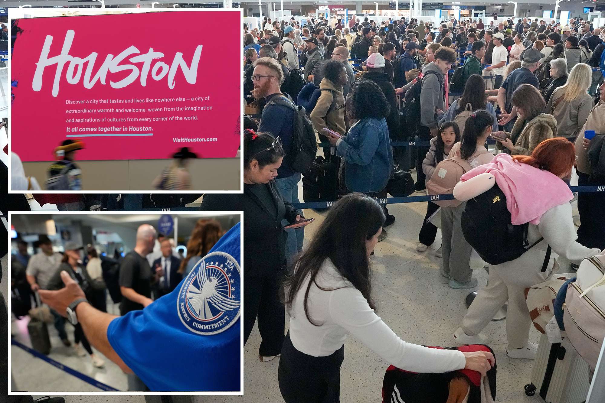 Houston airports are a travel nightmare with nearly 50% of TSA agents ...