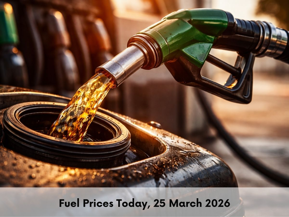 Fuel prices today [25 March, 2026]: Petrol, diesel steady at Rs.94.77/L ...