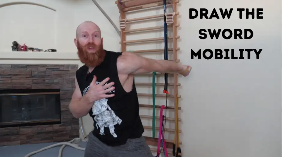 Circular shoulder mobility exercise, drawing the sword technique