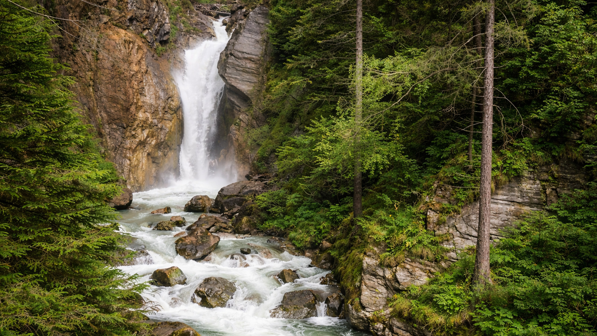 Groppensteinschlucht ruten I strig Fantastiske Udsigter Og Vandfald 4K 
