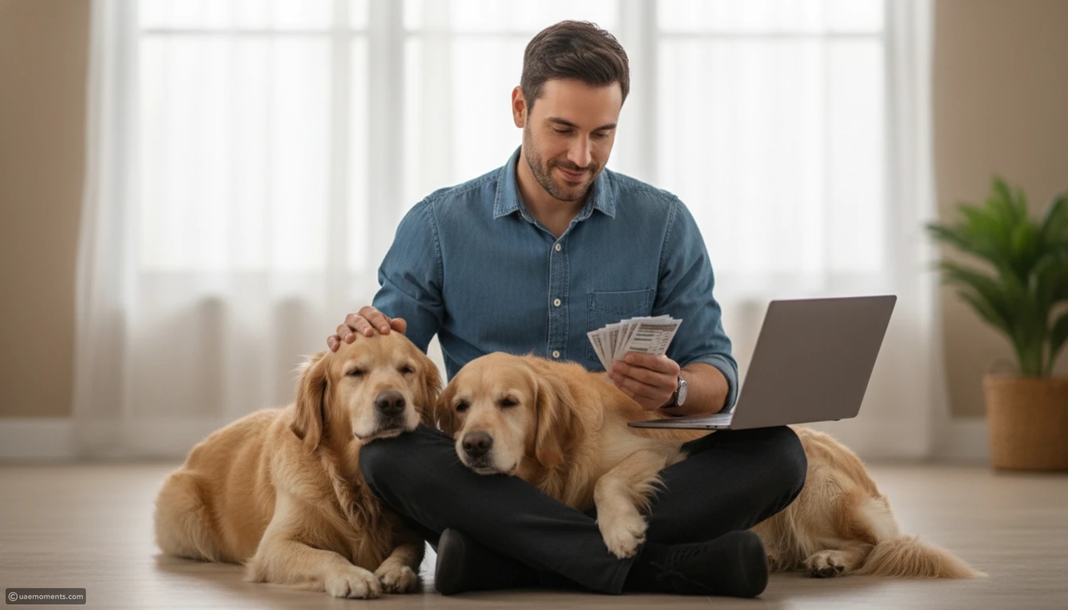 A man's life changes completely but his dogs remain his greatest comfort