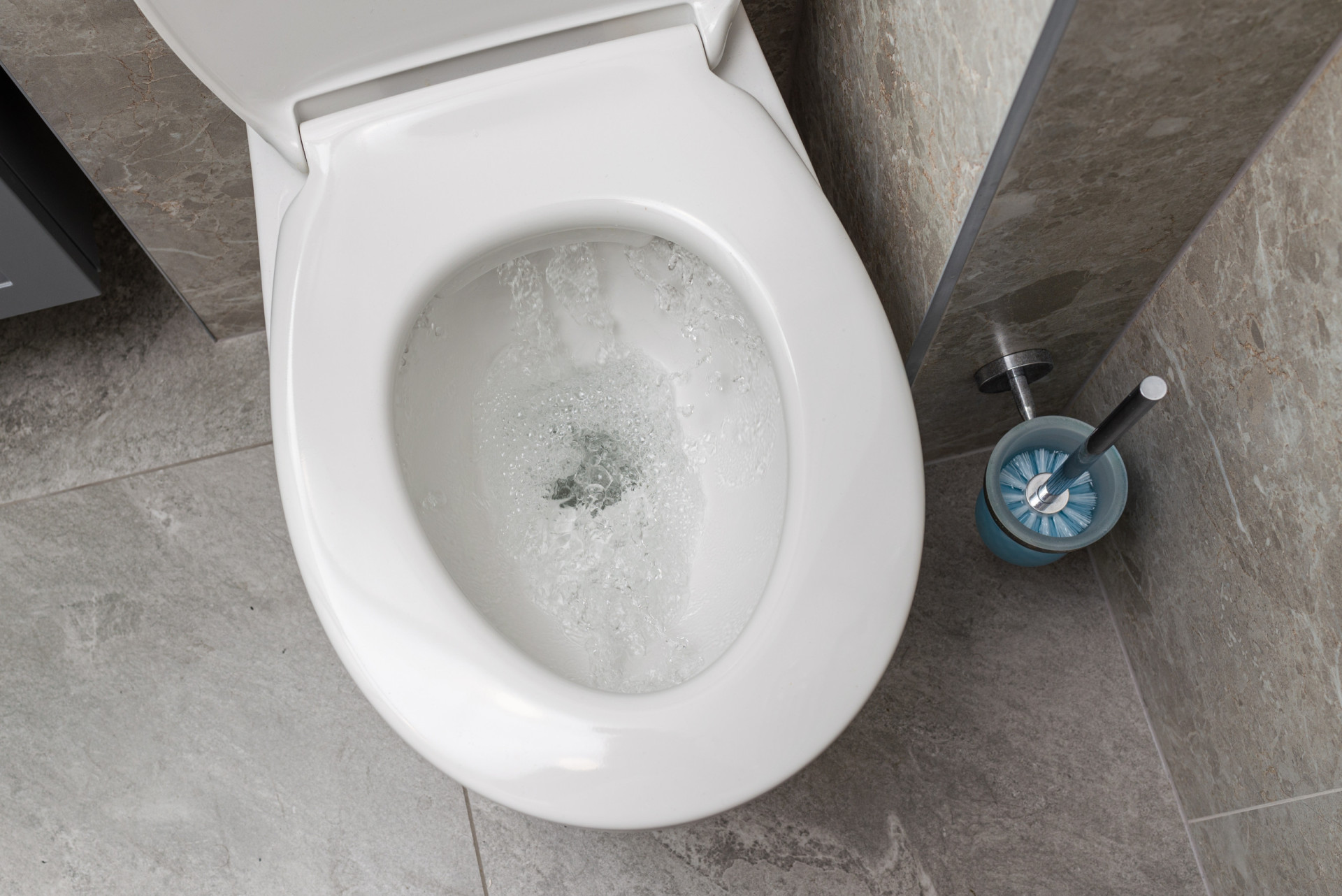 Check the toilet for signs of cancer