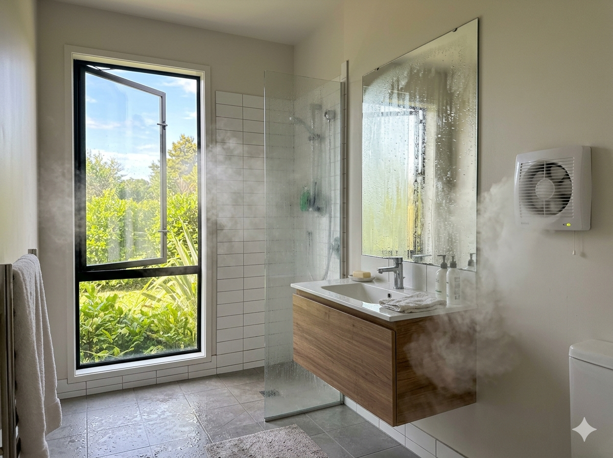 Why opening windows after showering matters more than extractor fans