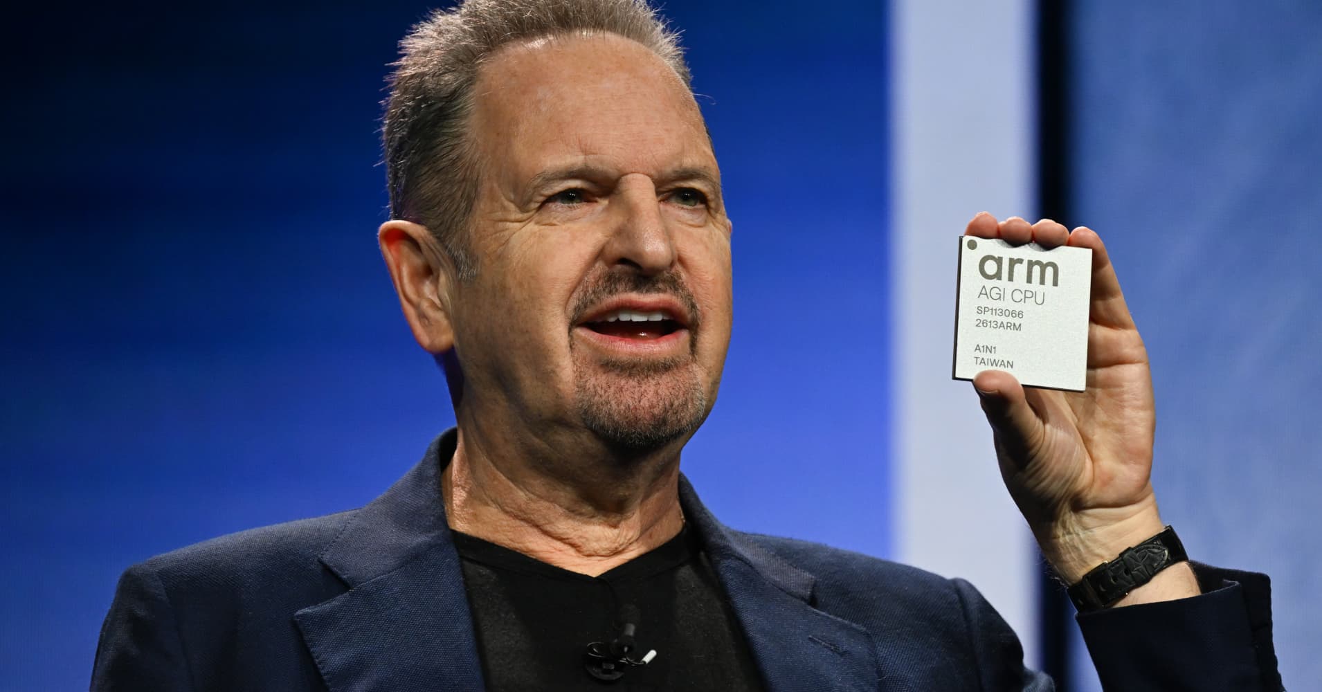 Arm jumps 20% as company expects revenue windfall from new chip, a ...