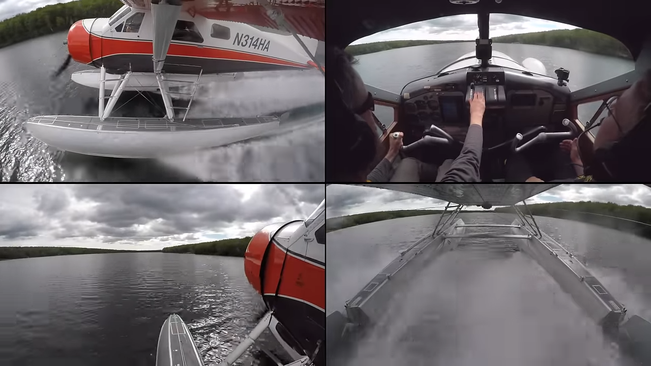 Watch this 2,300+ pound aircraft slam onto water – shocking landing