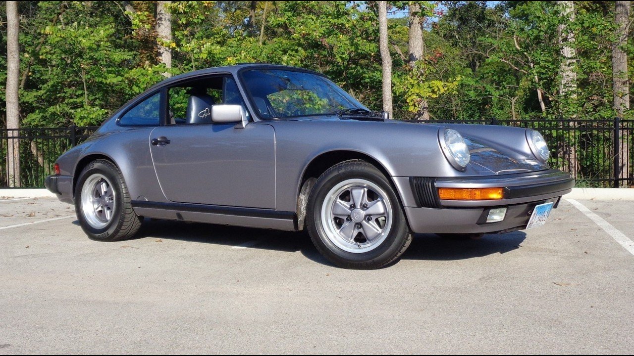 Diamond blue 1988 Porsche 911 commemorative edition