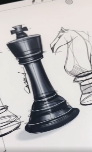 Simple sketching ideas with powerful minimalist impact