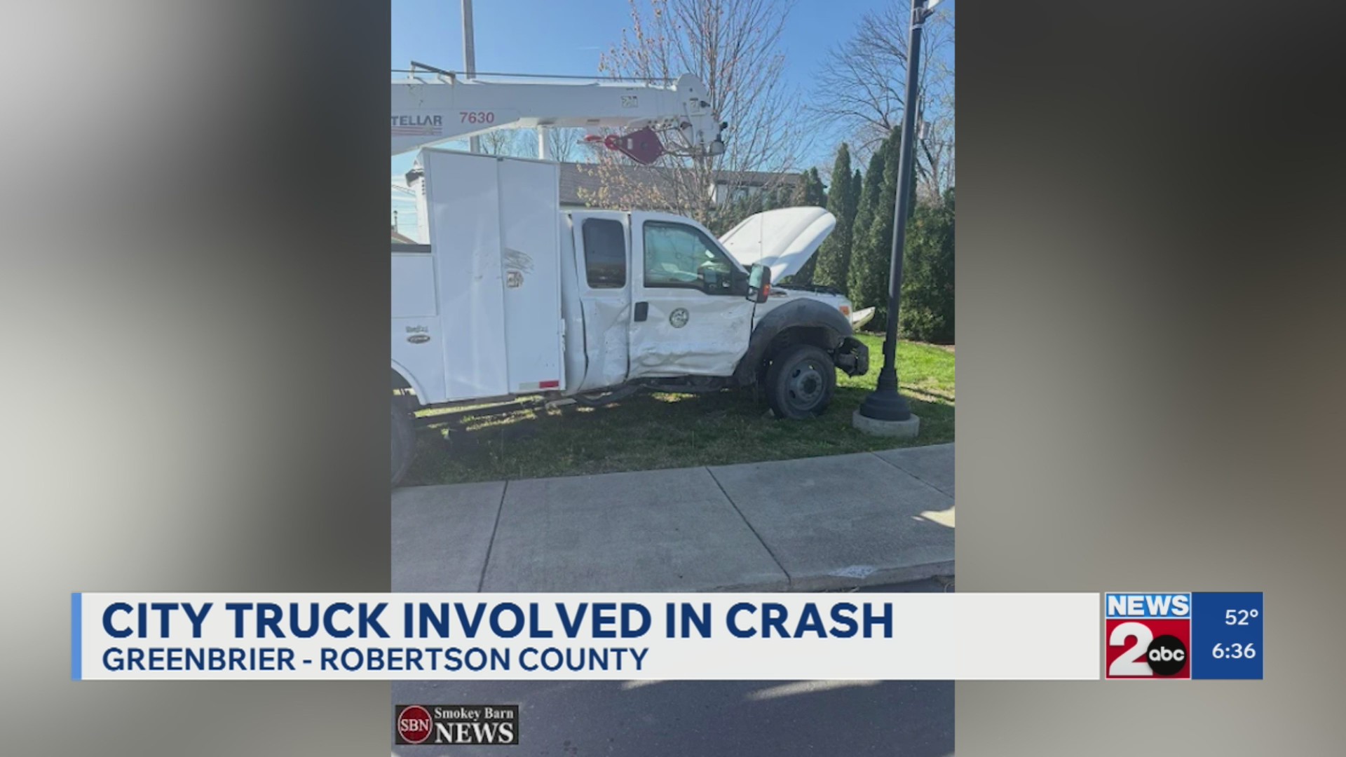 City truck involved in Greenbrier crash