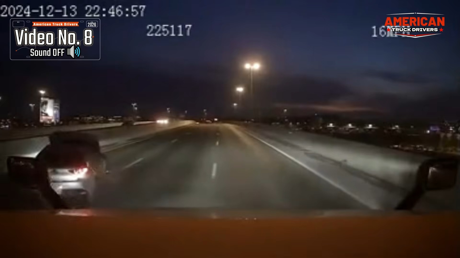 Watch this drunk clown misjudge the gap, cut off a 35,000-pound truck ...