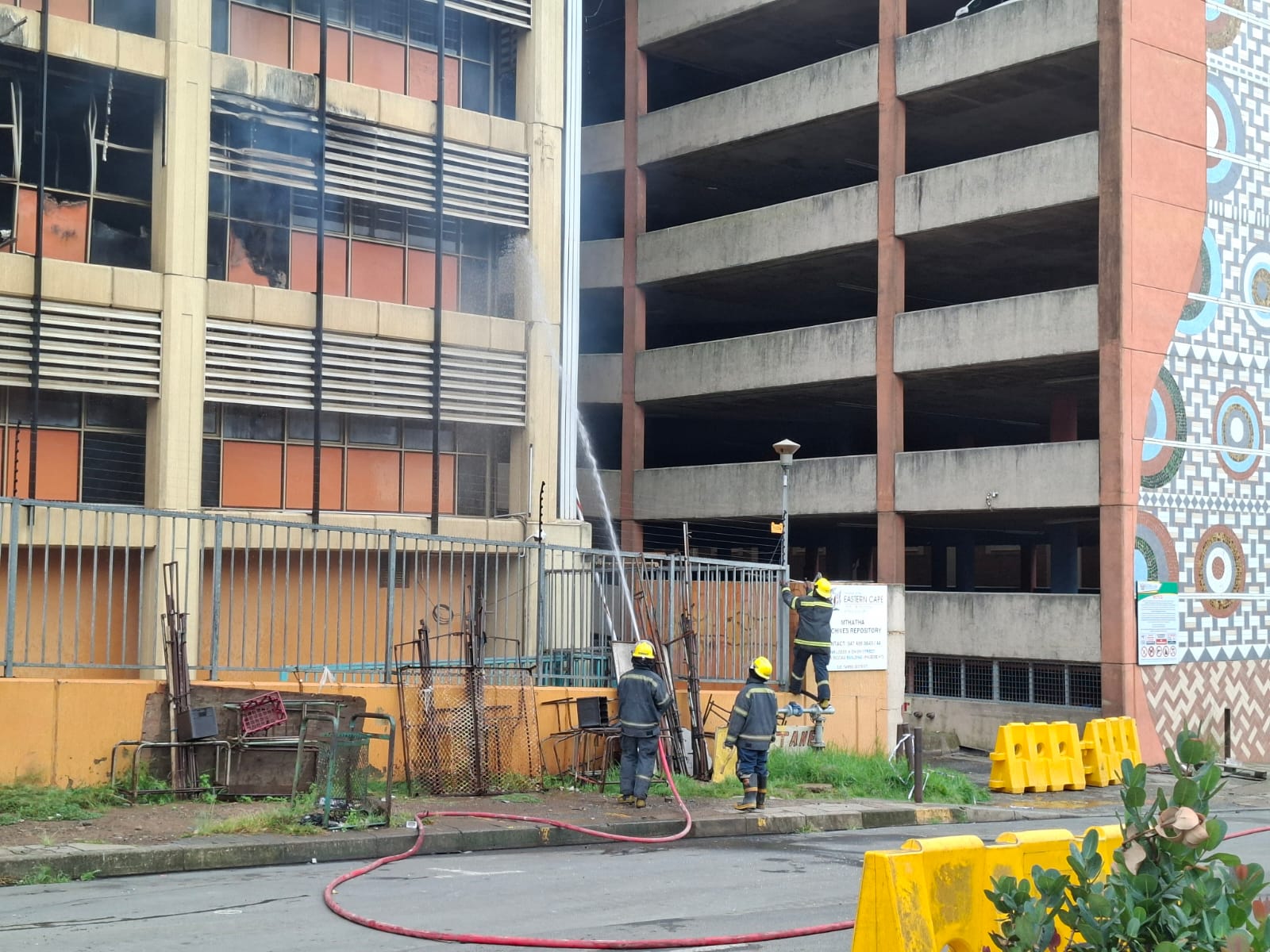 Update: Authorities investigating cause of Botha Sigcau building fire