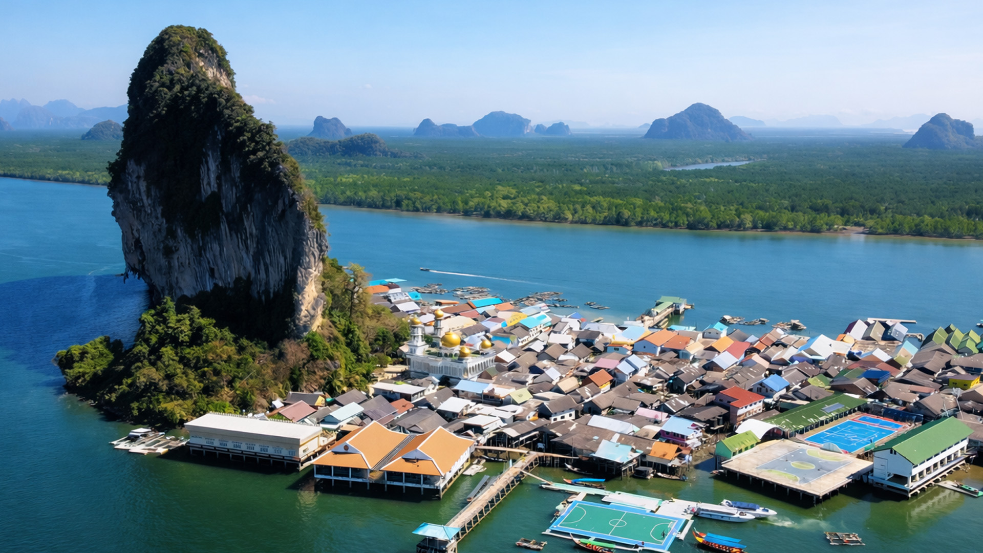 How do people live in this floating village?