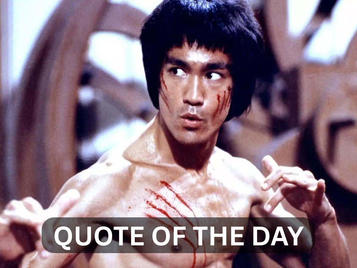 Quote of the day by martial arts cinema legend Bruce Lee: 'The key to ...