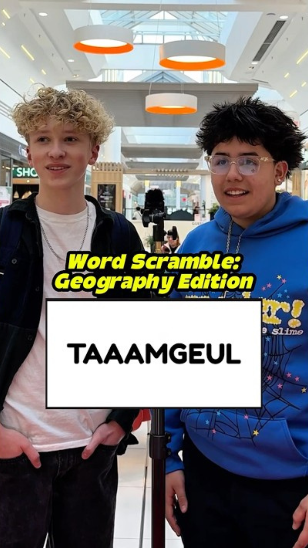 Can you solve this geography word scramble