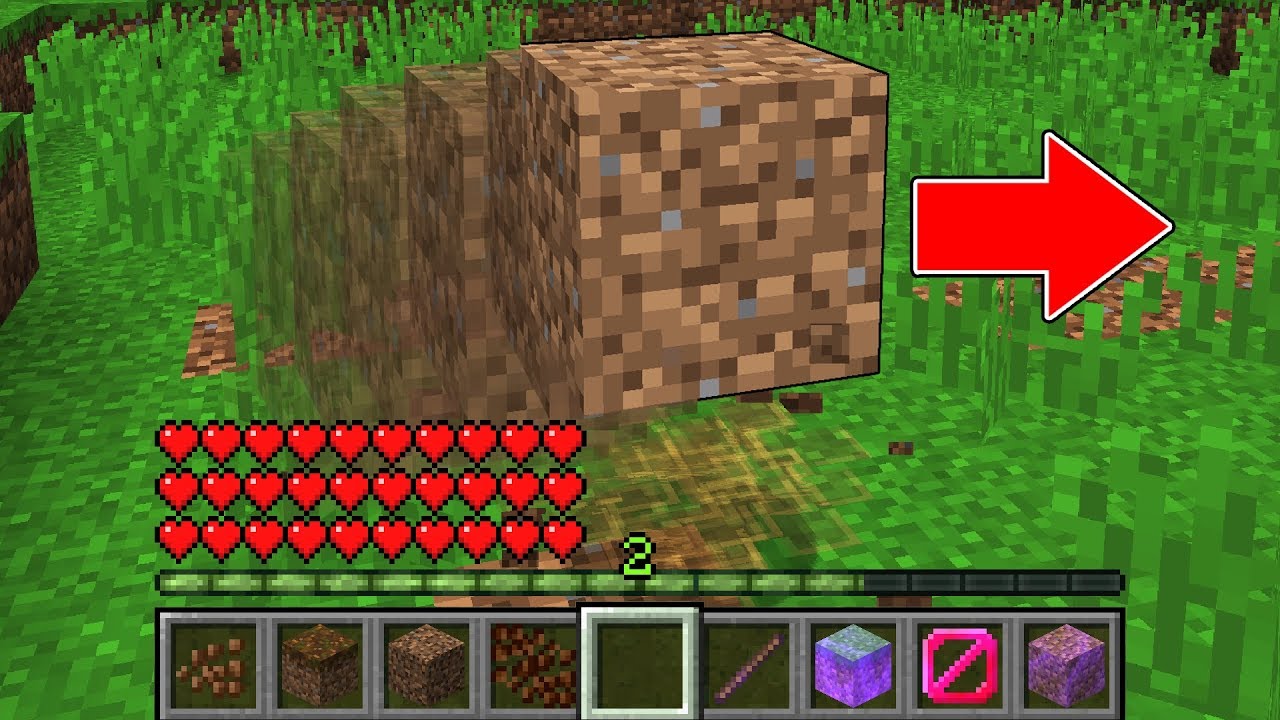 Surviving Minecraft as a dirt block