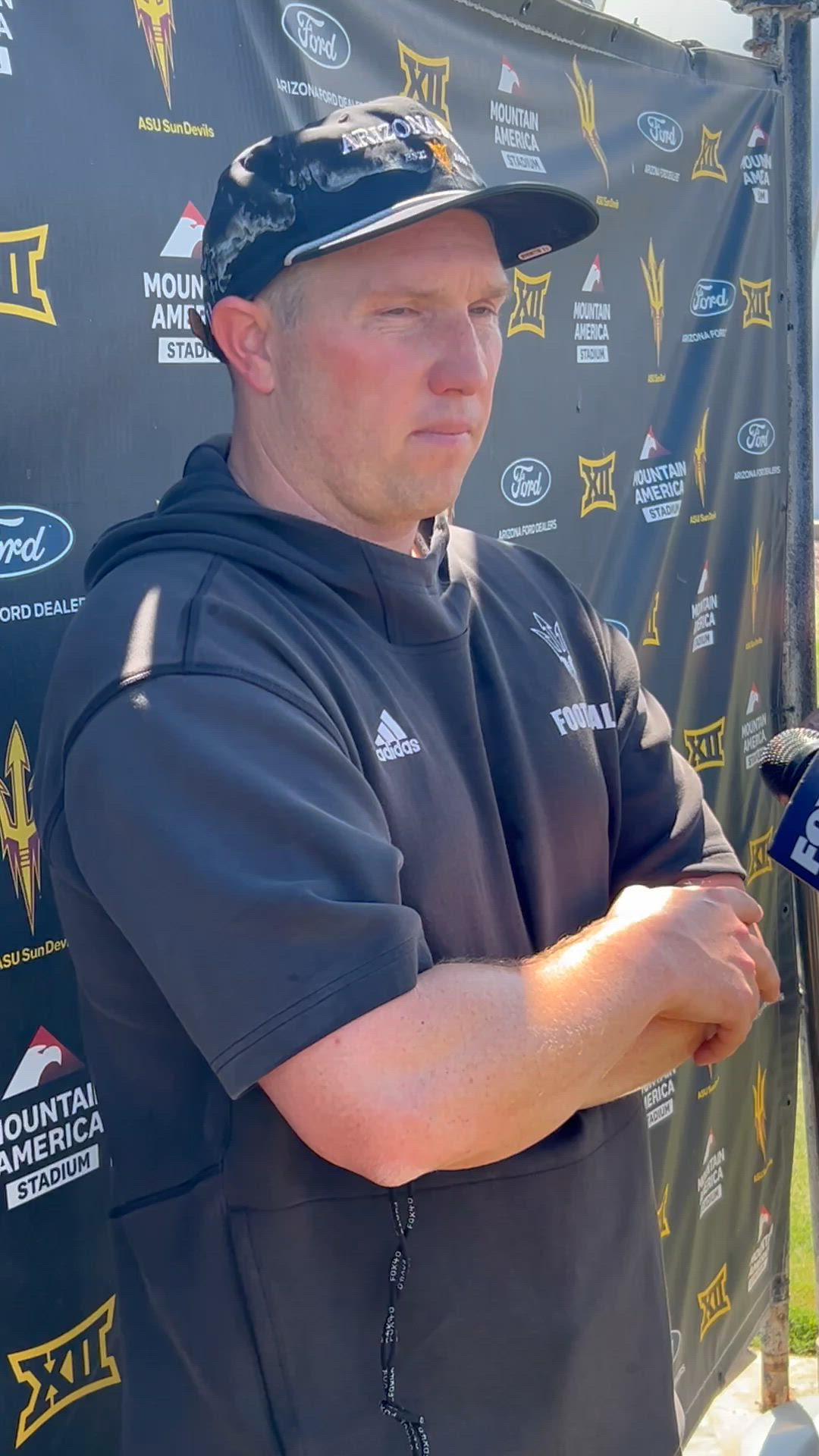 Arizona State Sun Devils head football coach Kenny Dillingham on the ...