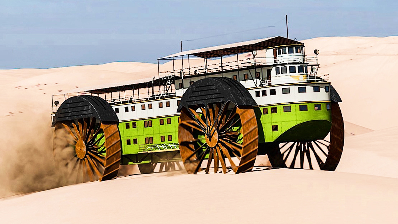 The 90ft Sahara land ship - the desert yacht that vanished