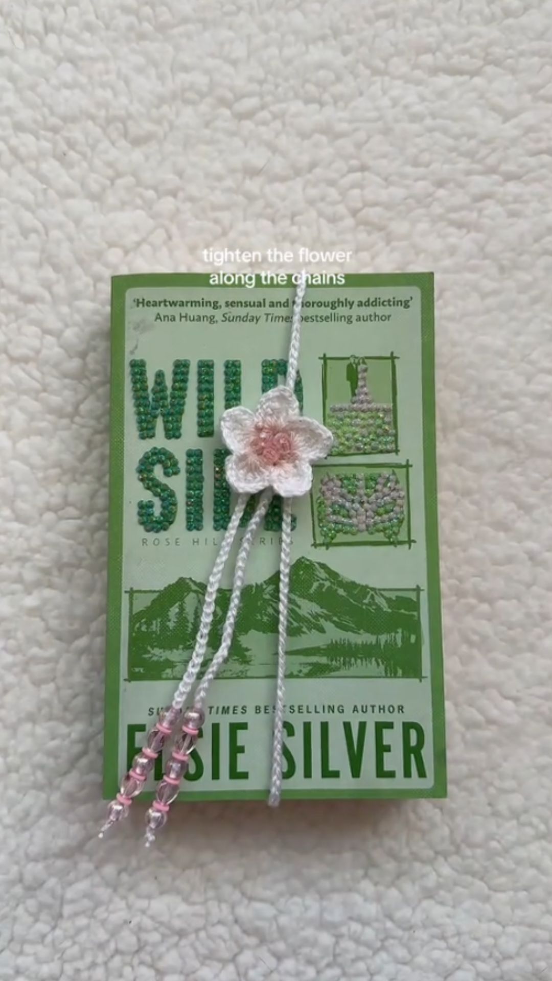 How to crochet a flower necklace bookmark easy DIY tips