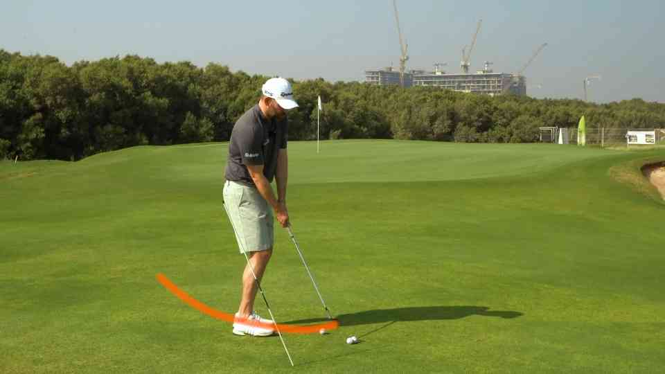 Watch what happens when your body stays ahead of the ball
