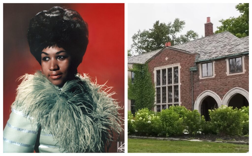 A peek inside Aretha Franklin’s 1990s Detroit mansion