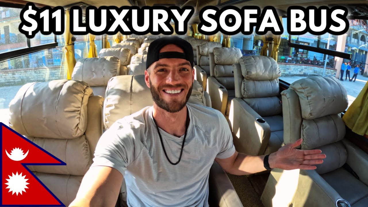9 hours on a bumpy sofa bus (Kathmandu-Pokhara, Nepal)