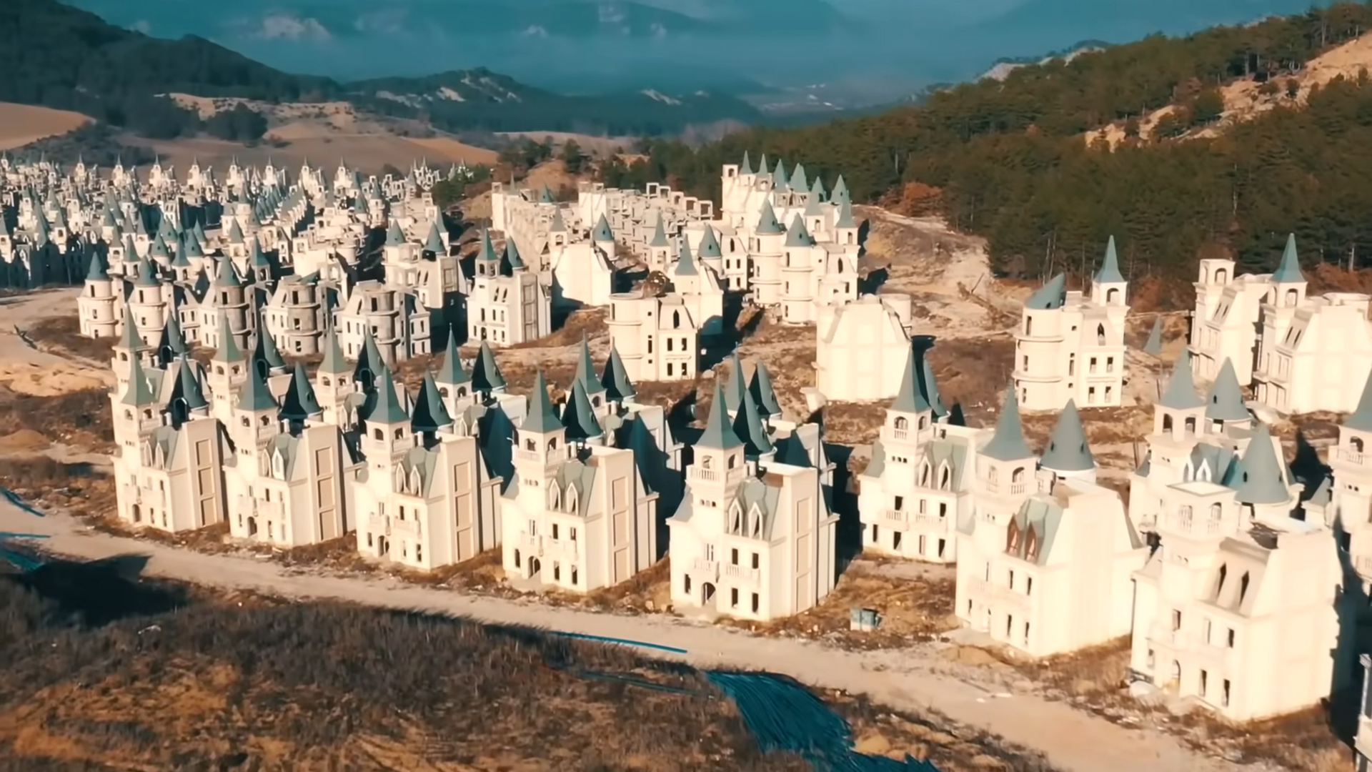 Inside a ghost town of abandoned Disney castles
