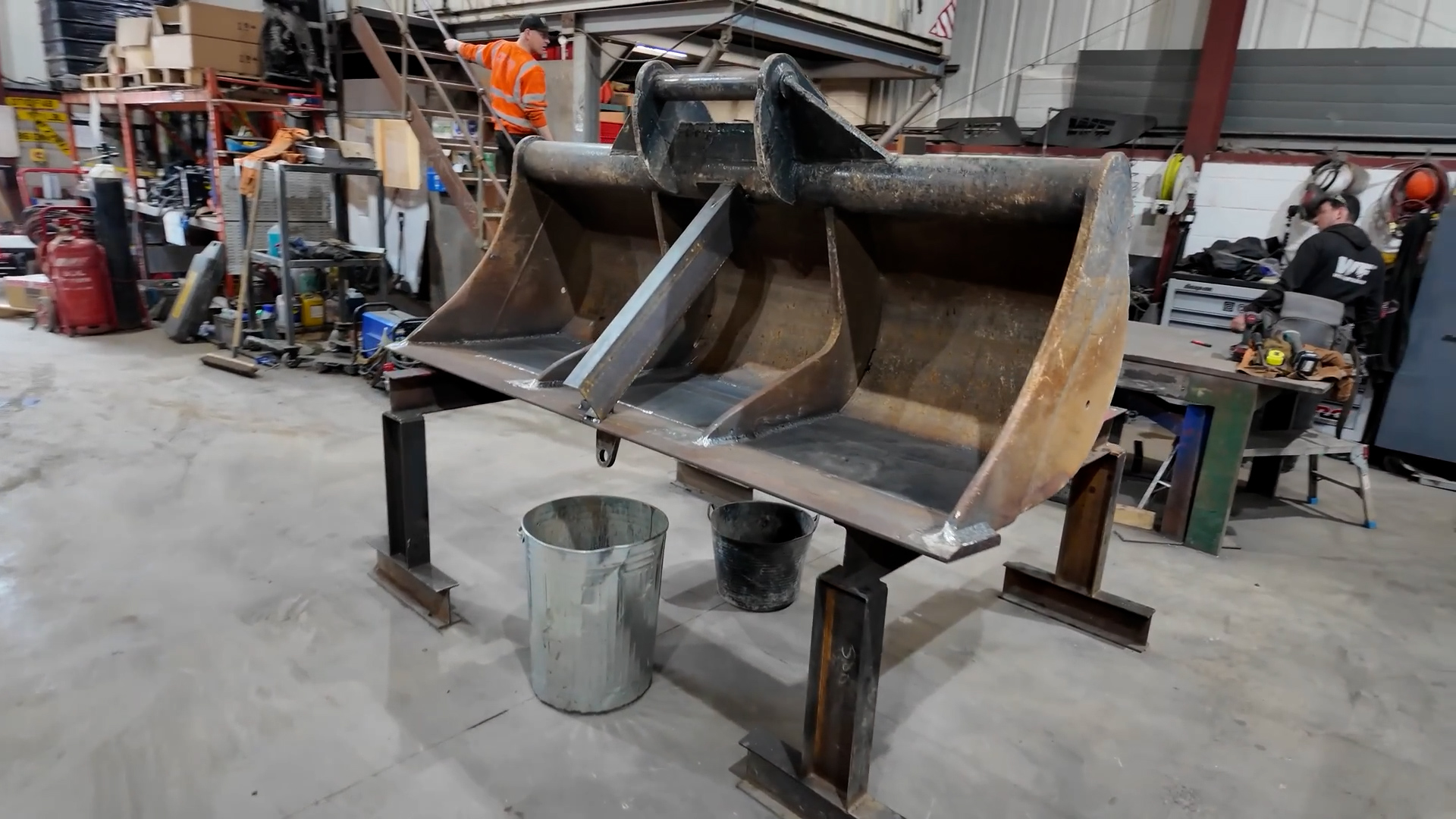Excavator bucket reinforcement and repair