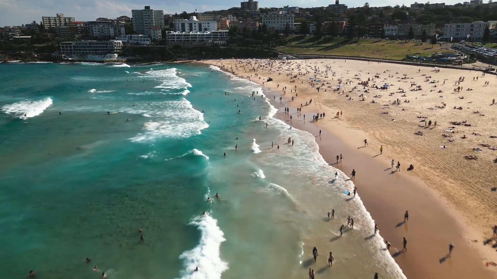 Bondi Beach: Drone views of Sydney's iconic coastal landmark
