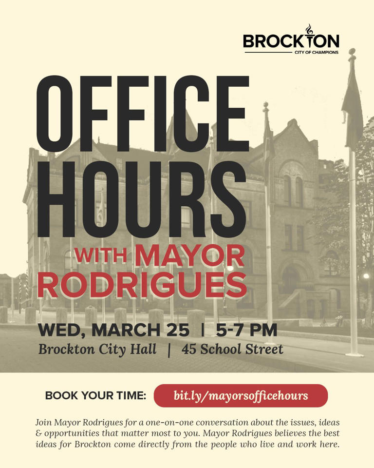 Want Brockton City Hall to listen? Mayor Rodrigues launches “office ...