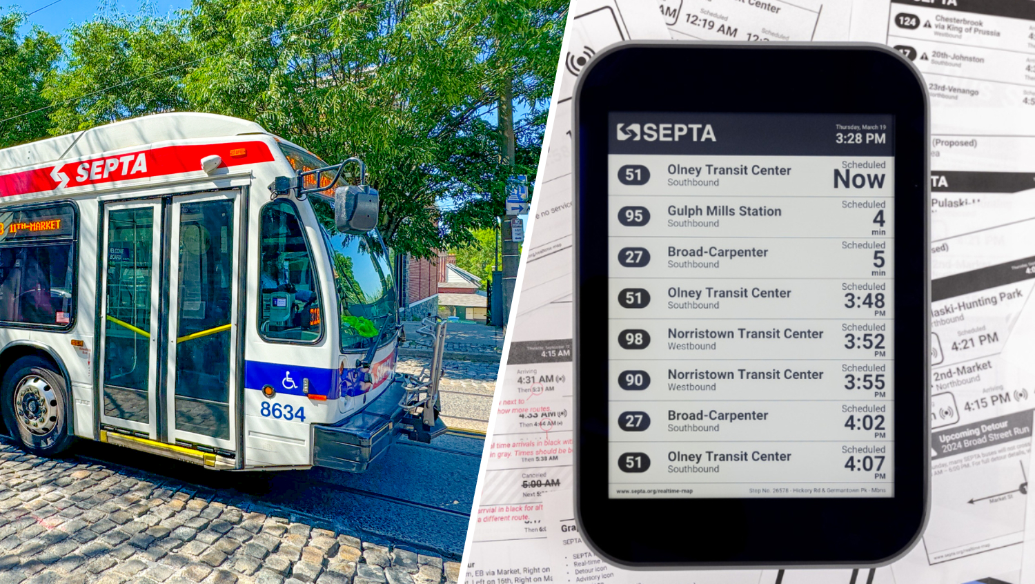 SEPTA testing real-time arrival displays at select bus stops, trolley ...