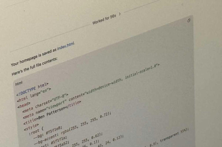 I built a personal web page with AI in 5 minutes. You can too!