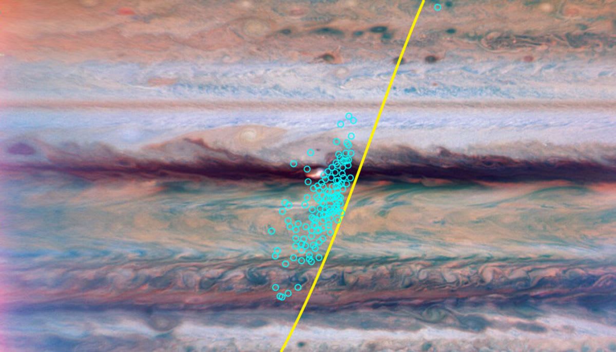 Lightning strikes on Jupiter are more than 100 times stronger than on Earth